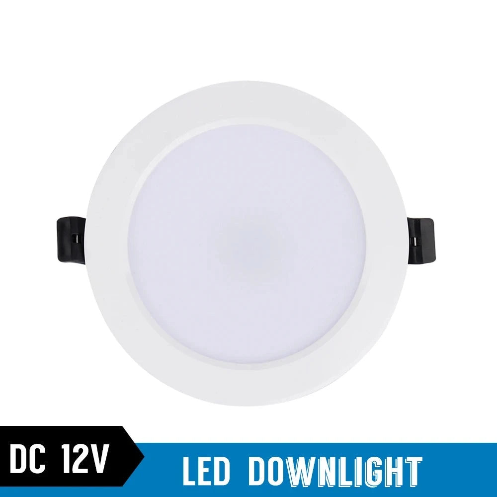 Led Downlight 12V DC Recessed Round LED Ceiling Lamp 36W 24W 18W 12W 9 ...