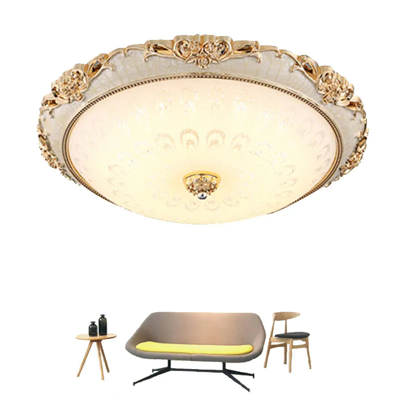 European Modern Glass LED Ceiling Light 15W/24W 110V/220V Gold/Silver ...