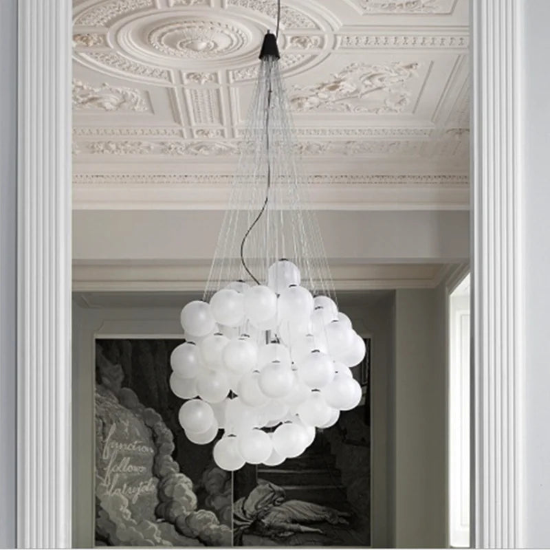Nordic Stochastic Chandelier designer glass bubble chandelier living r ...