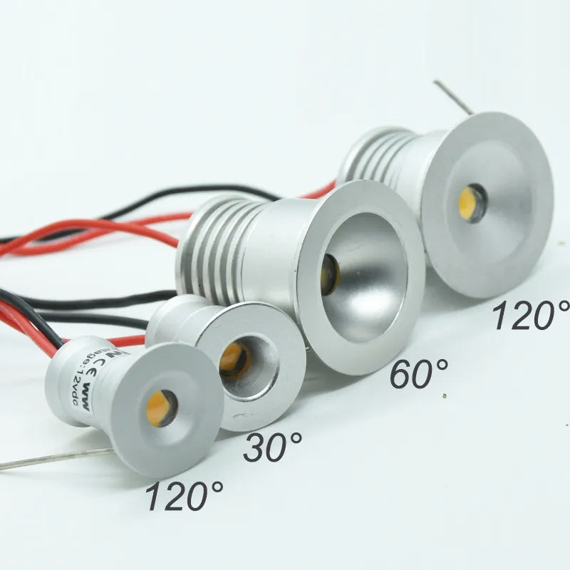 RGB 12V 24V 1W IP65 Mini LED Bulb Spotlight 15mm 25mm Spot Bulb Lighti ...