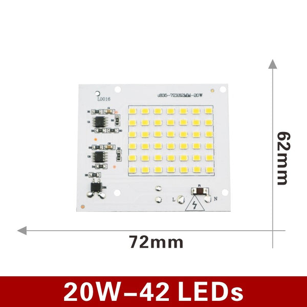SMD 2835 LED Chip 100W 50W 30W 20W 10W Flood Light Beads AC 220V-240V - LED Lights For Sale ...