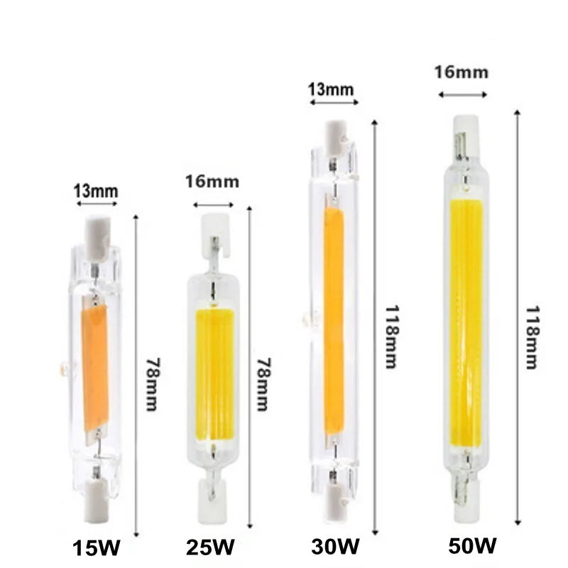 LED R7S 118MM 50W Superbright Powerful Spotlight 78mm 118mm AC220V 110 ...