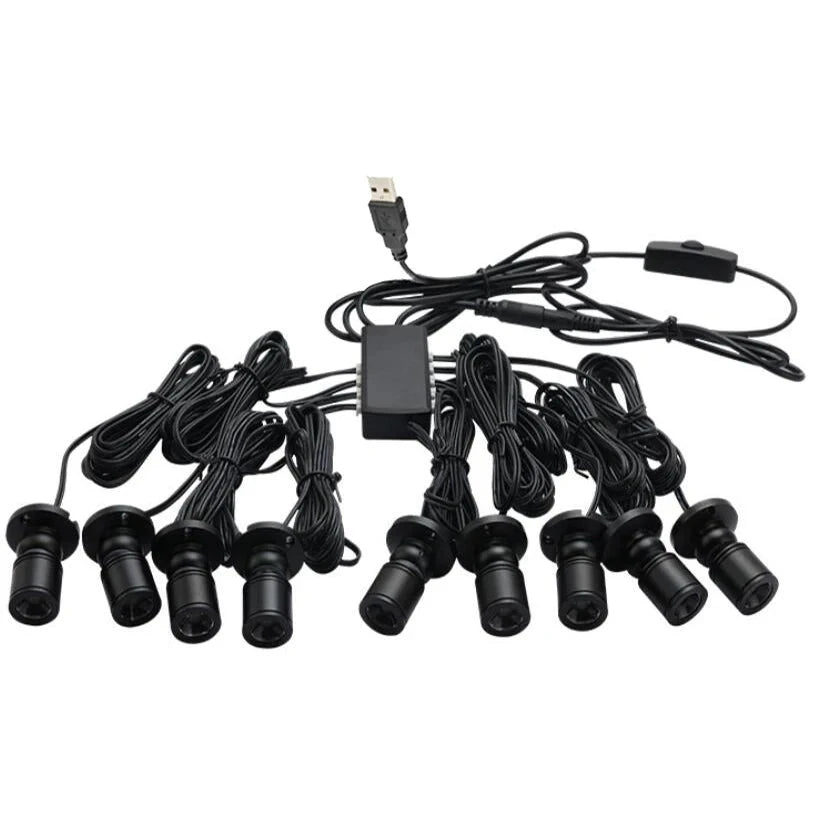 Dimmable LED Cabinet Lights USB 5V Downlight for Model Display Counter ...