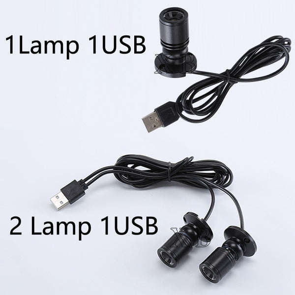 Led USB Spotlight 3W DC5V Jewelry Cabinet Showcase Counter Lamp Surfac ...