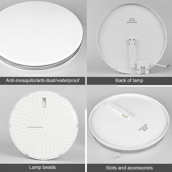 Modern LED Ceiling Lights Bedroom Lighting 48W 36W 24W 18W Round Ceili ...