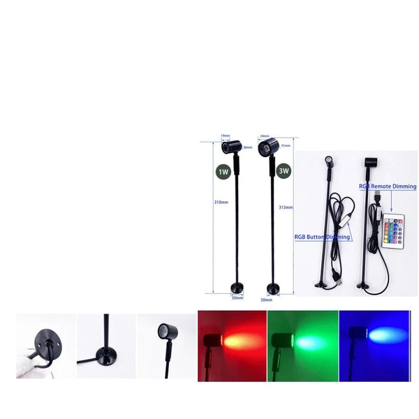 USB 5V Mini Led Spotlight Rotatable Angle 1W 3W Surface Mounted for Ca ...