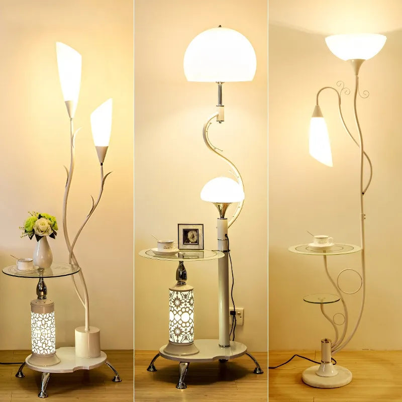 E27 Nordic Modern Floor Lamp LED Flower Tea Table Floor Lamps for Livi ...