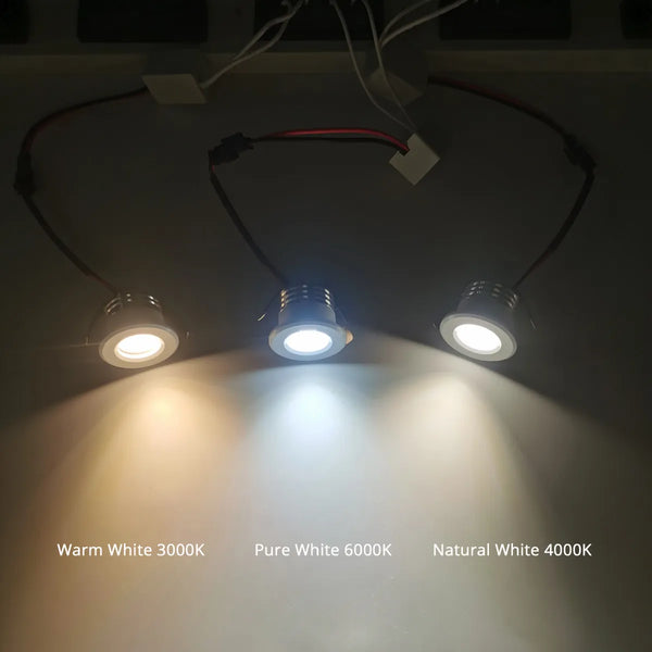 Mini LED Spot Downlights COB 3W 270lm 110V 220V Dimmable Cabinet Light ...