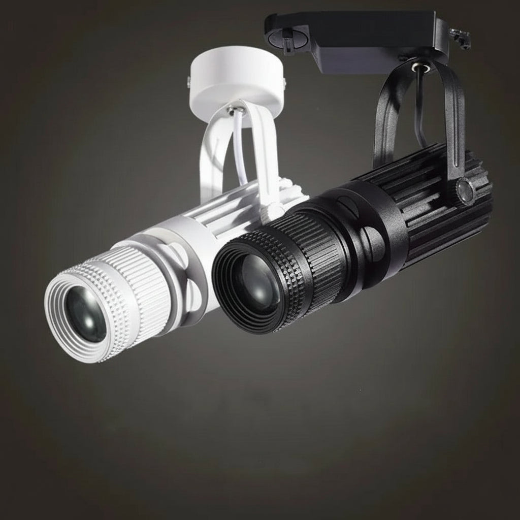 Theater Stage Zoom Spotlights, COB Focus Logo Projector Track Lights,I ...