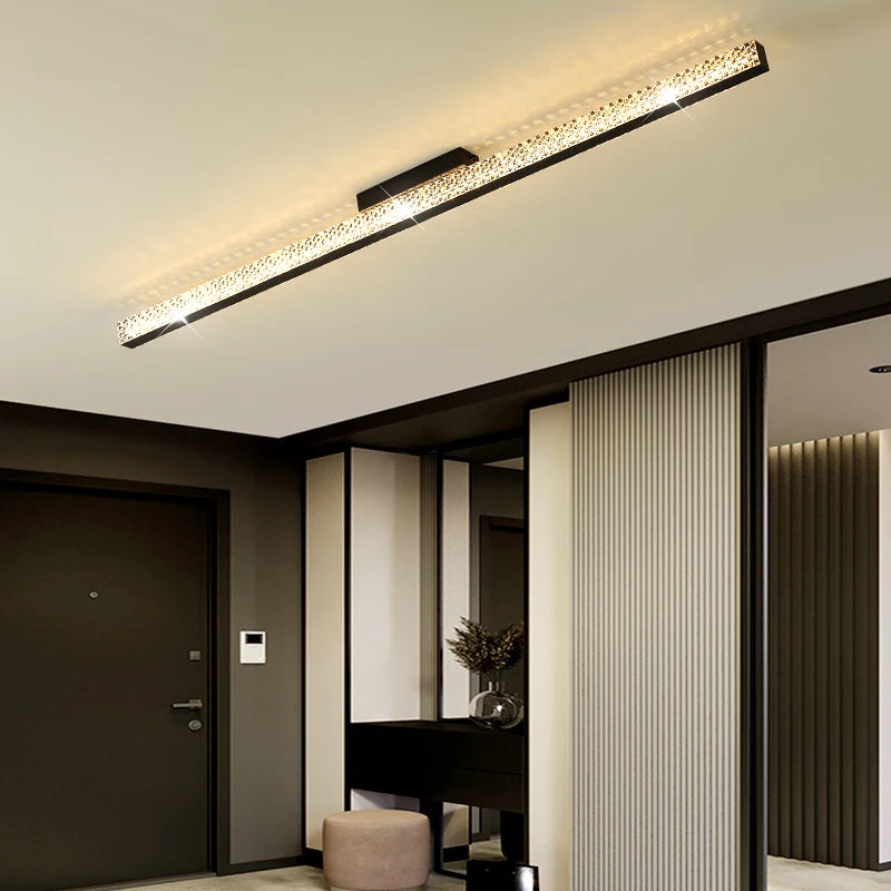 Long Led Ceiling Lamps Minimalist Strip Aisle Ceiling Chandelier Corri ...