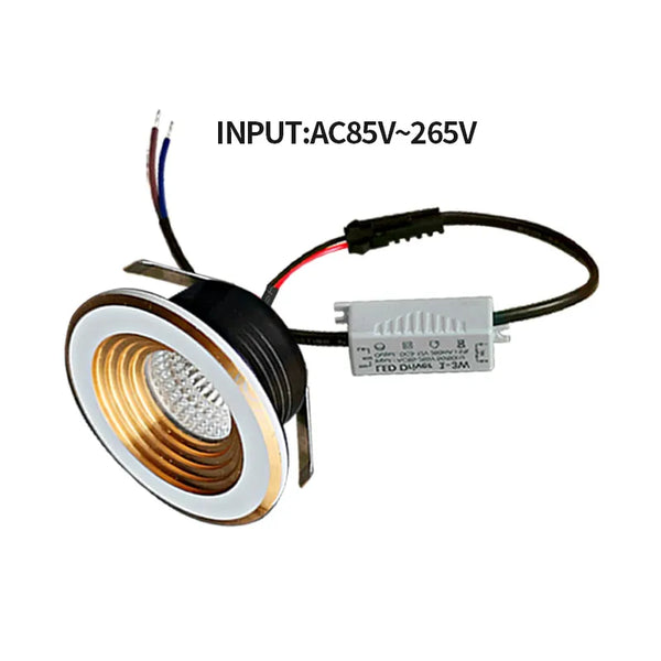 Recessed mini Spotlight 3w LED indoor ceiling light 110v 220 volt Deep ...