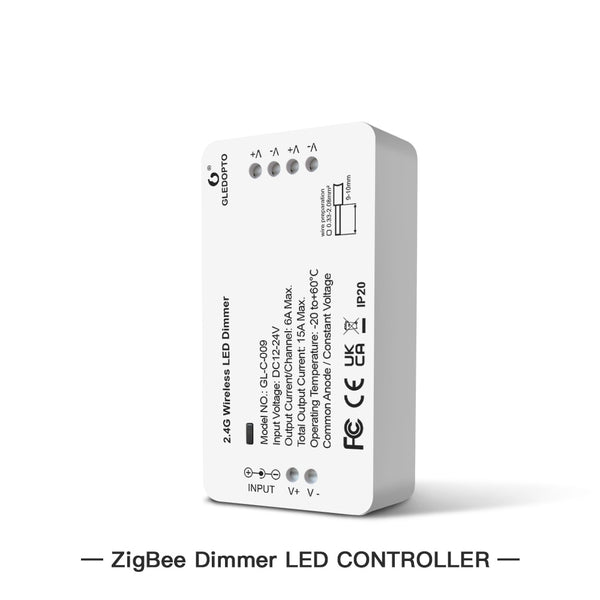 DC12-24V RGB+CCT RGBW WWCW ZigBee Smart LED Strip Controller Voice Con ...