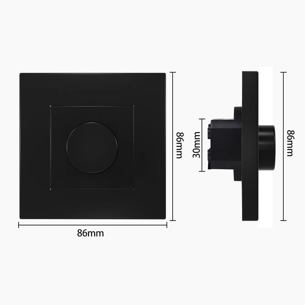 Adjustable Rotary Knob Switch Dimmer Light Plastic Mechanical LED Dimm ...
