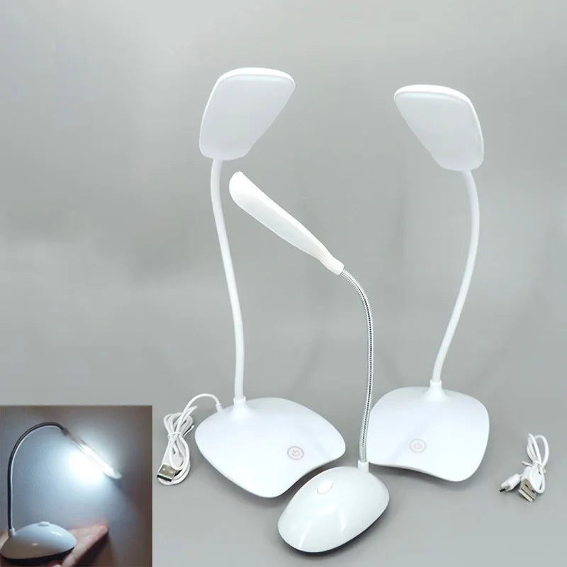 Small Table Lamp for Bedroom AAA Battery Powered LED Desk light Lamp S ...