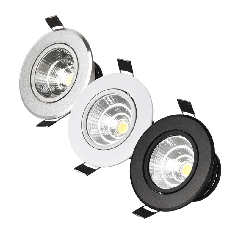 12V 3W COB Spot LED Downlight for Cabinet Ceiling Lighting 270-330lm A ...