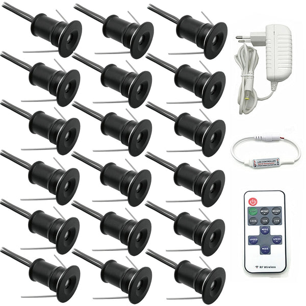 12V Mini Indoor Downlight Dimmable Led Spots Canopy 1W Stair Cabinet L ...