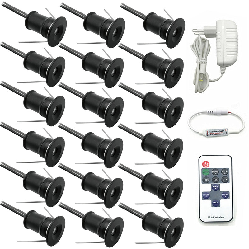 12V Mini Indoor Downlight Dimmable Led Spots Canopy 1W Stair Cabinet L ...