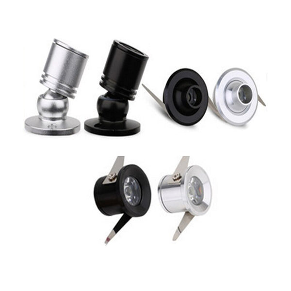 1W 3W Led cabinet mini spot light 110V 220v downlight 12v dc jewelry s ...