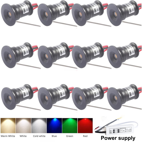 1W IP65 12V 15mm Mini LED Downlight Outdoor Garden Bathroom Corridor C ...