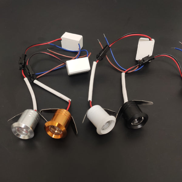 1W LED Light Mini Downlight 28mm 110-220V with Driver Ceiling Recessed ...