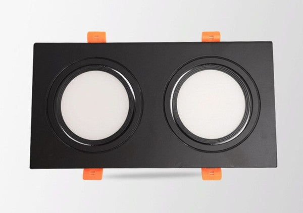 6 Types Double Square Dimmable Ceiling Recessed LED Downlight Ceiling ...