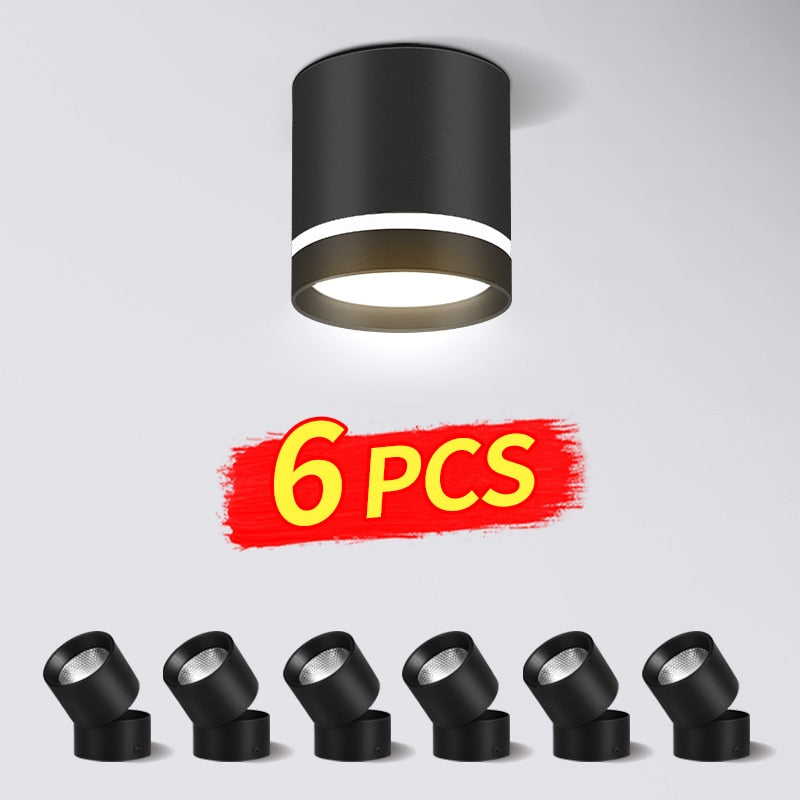 6pcs/lot Spot Led Downlights 220V 5/10/15/25W Surface Mounted Down lig ...