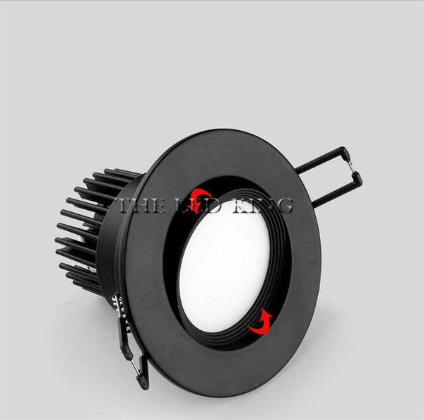 COB LED Downlights Real 3W 5W 9W 12W 110V-240V White Ceiling Spot Lamp ...