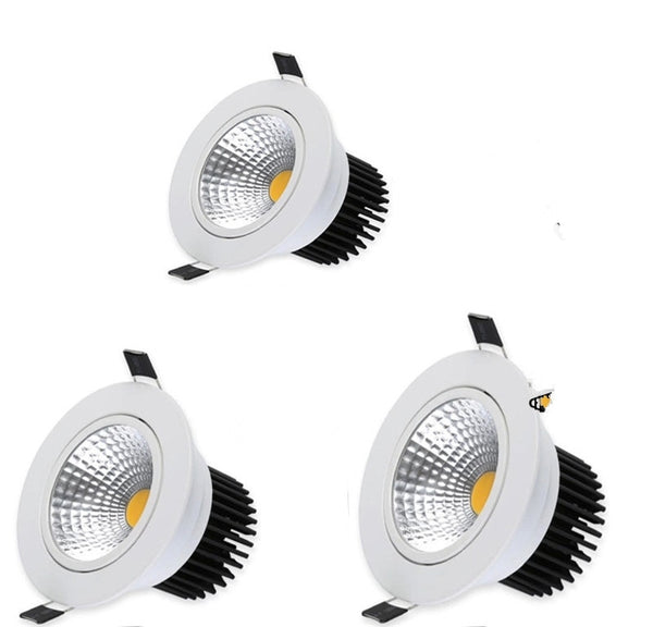 Dimmable LED COB Downlight AC110V 220V 5W/7W/10W/12W Recessed LED Spot - LED Lights For Sale ...