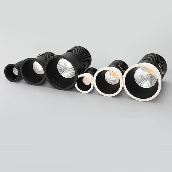 Dimmable Recessed Anti Glare COB LED Downlights 7W 9W12W 15W 18WLED Ce - LED Lights For Sale ...