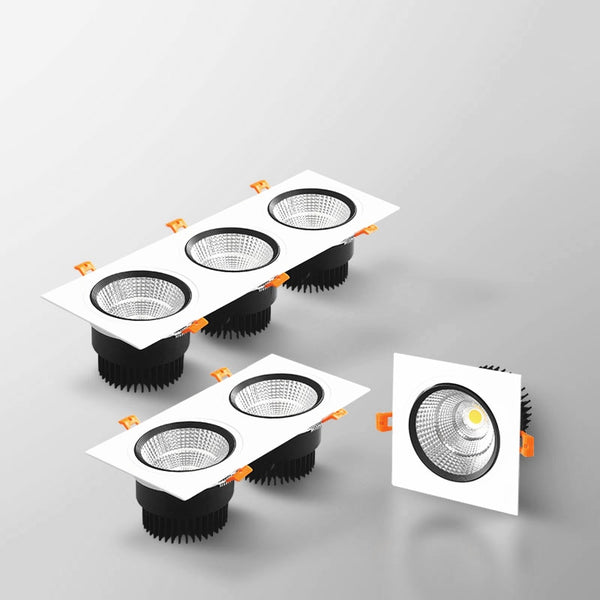 Dimmable Recessed LED Downlights 7W 9W 12W 14W 18W 24W COB LED Ceiling ...
