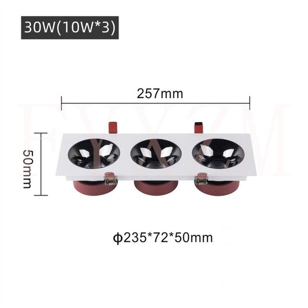 Embedded surface mounted various styles COB spotlight led adjustable a ...