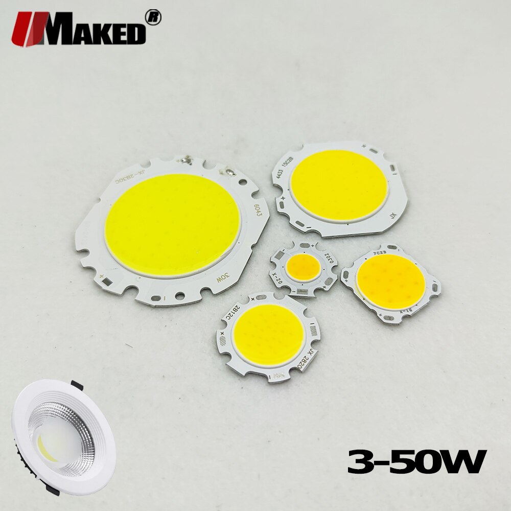 Flip-COB LED Chips 3 5 7 9 12 15 18 20 30 36 40 50W 300mA Integrated S ...