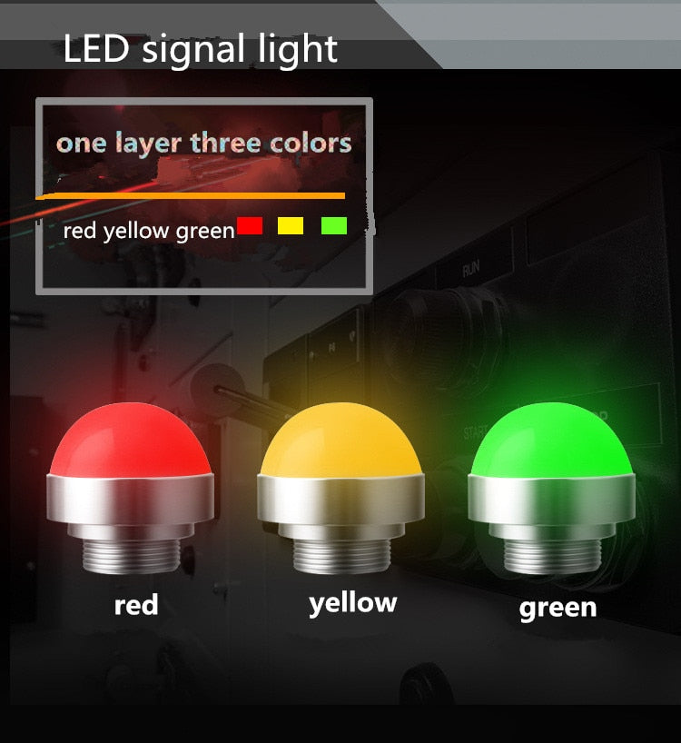 LED MINI Warning Light 3W 24V Waterproof Dustproof Industrial Machines ...