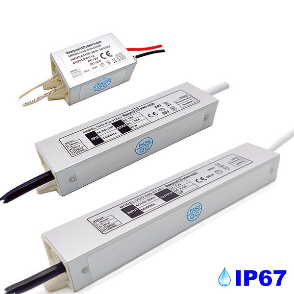 IP67 Waterproof LED Driver 12W 20W 36W LEDs Power Supply 12V Input AC1 ...
