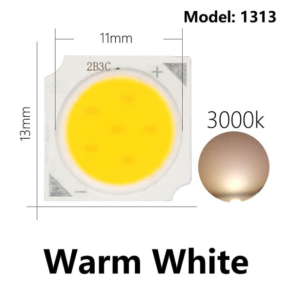 10pcs a lot 3W/5W/7W/10W 6500K/4000K/3000K LED COB Light Beads 1313 LE ...