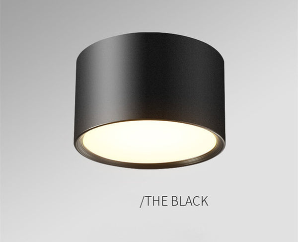 LED surface mounted ceiling downlight black and white 9W/12W/15W/18W h ...