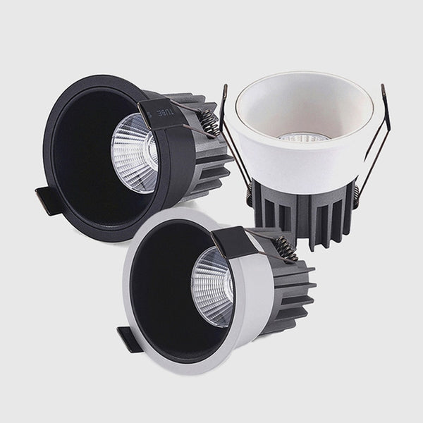 Recessed Dimmable Anti Glare COB LED Downlights 7W 9W 12W 15W LED Ceil ...