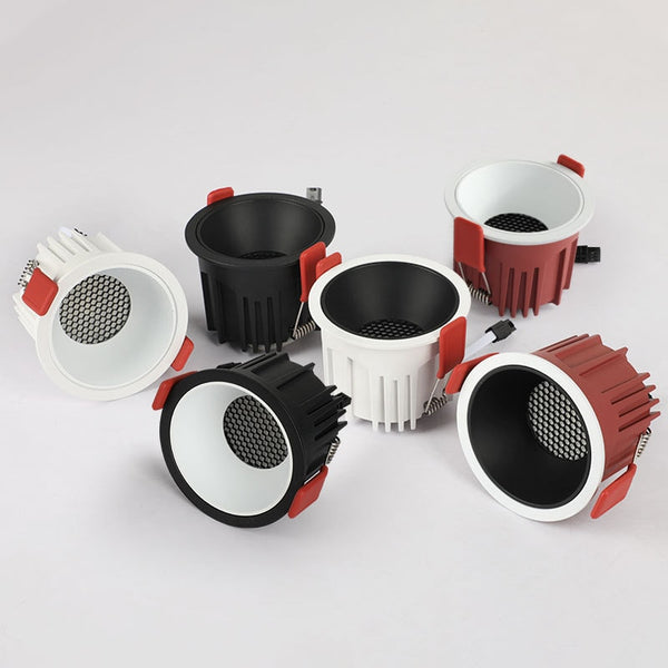 Round Frameless COB dimmable Recessed Downlight 5W 7W 9W 12W 15W 20W L ...