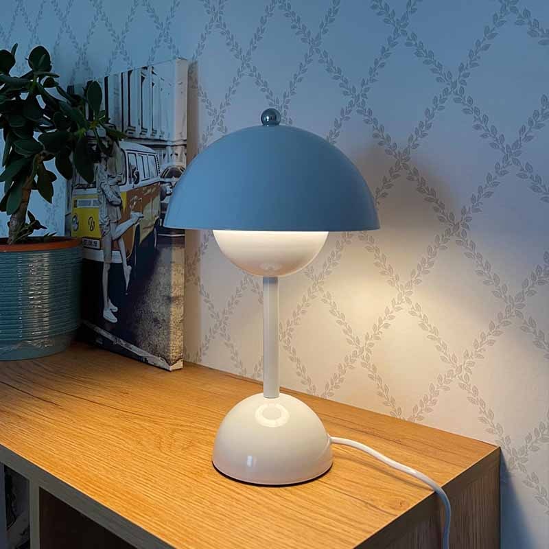 Flower Bud Led Table Lamp Night Light Mushroom Table Lamps Nordic Beds ...