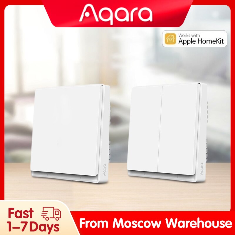 New Aqara Smart Wall Switch E1 ZigBee 3.0 Smart Home Wireless Key Ligh ...