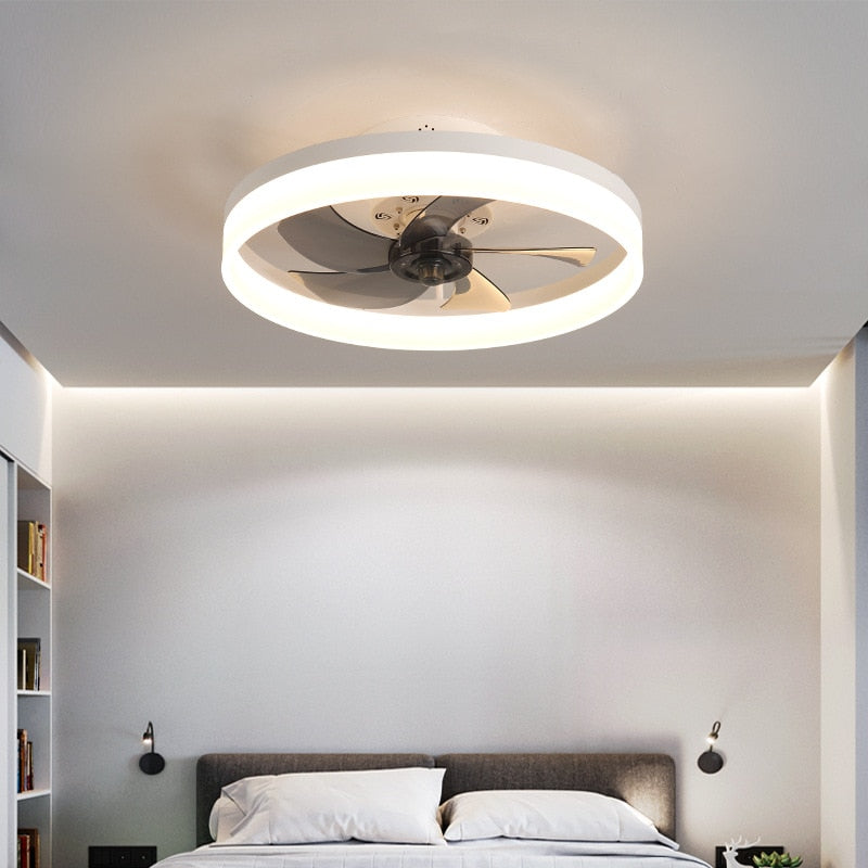 LED Ceiling Light Fans AC DC Fan Bedroom Lamp Lighting For Living Room ...