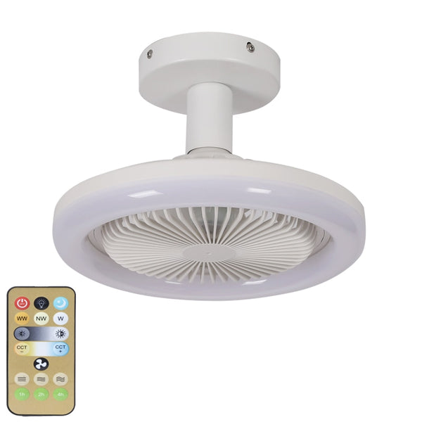 LED Smart Fan light E27 bulb 30W LED Ceiling Light with Remote Control ...