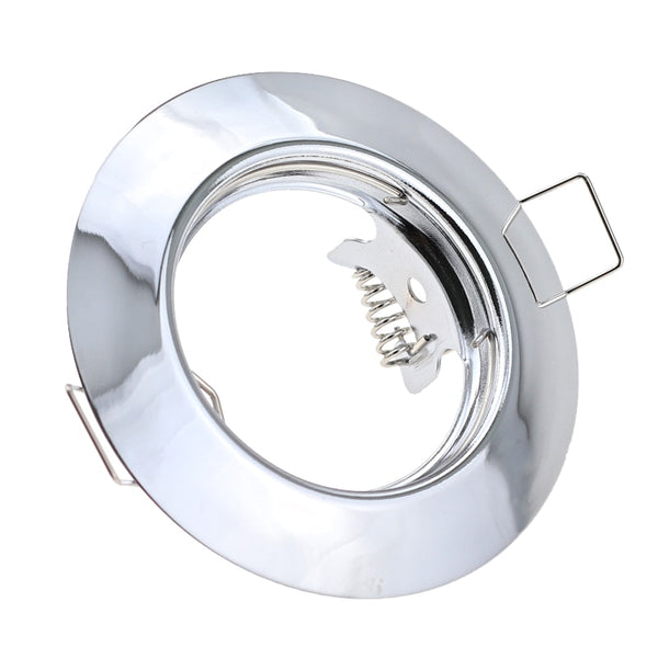Round Metal Recessed LED Ceiling Downlight Frame Bracket MR16 GU10 Fit ...