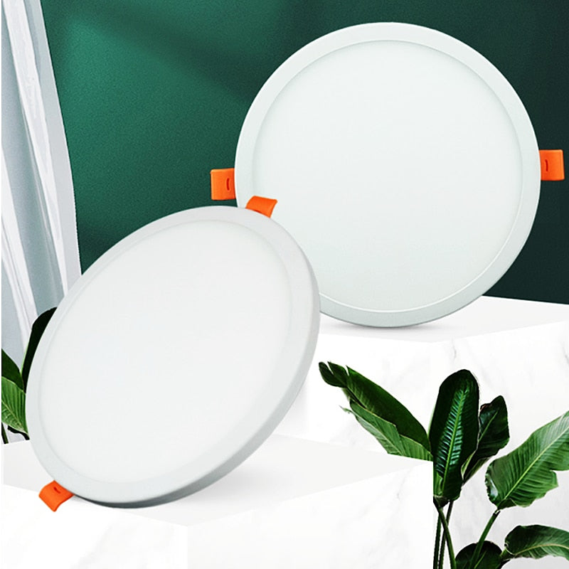 LED Slim Panel Light 6W 8W 15W 20W Aluminum Round Ceiling Recessed Dow ...