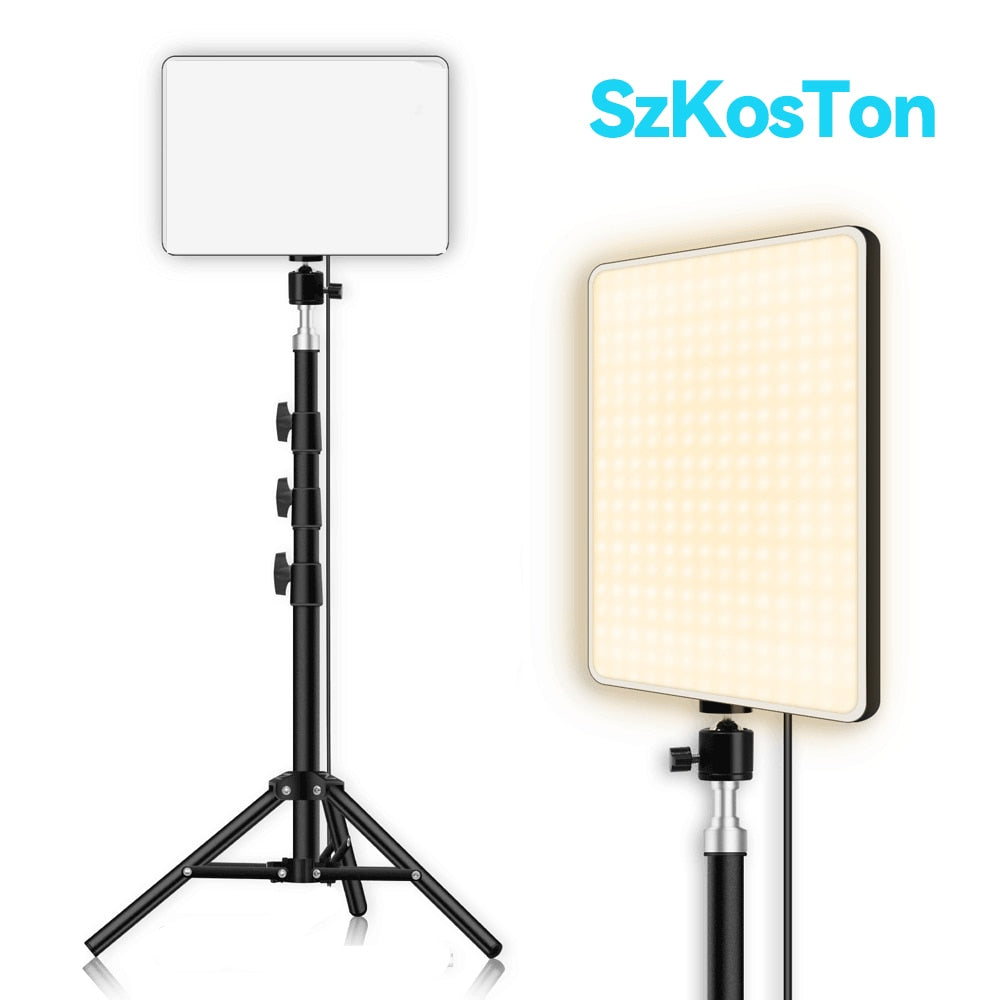 LED Fill Lamp Video Light Panel 2800-7000K Photography Lighting Live S ...