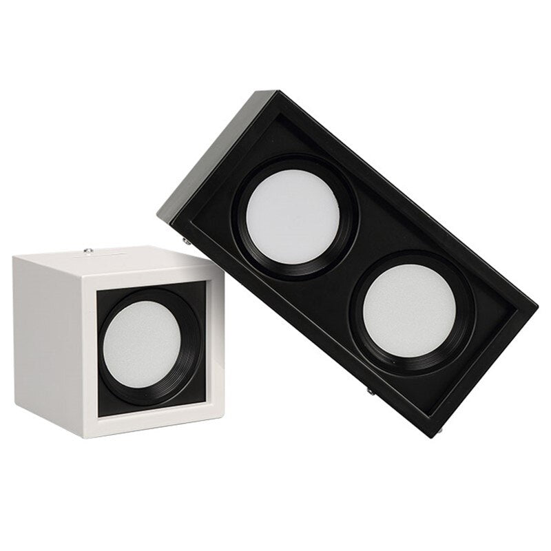 Square COB LED dimmable Downlights 10W 15W 20W 30W Surface Mounted LED ...
