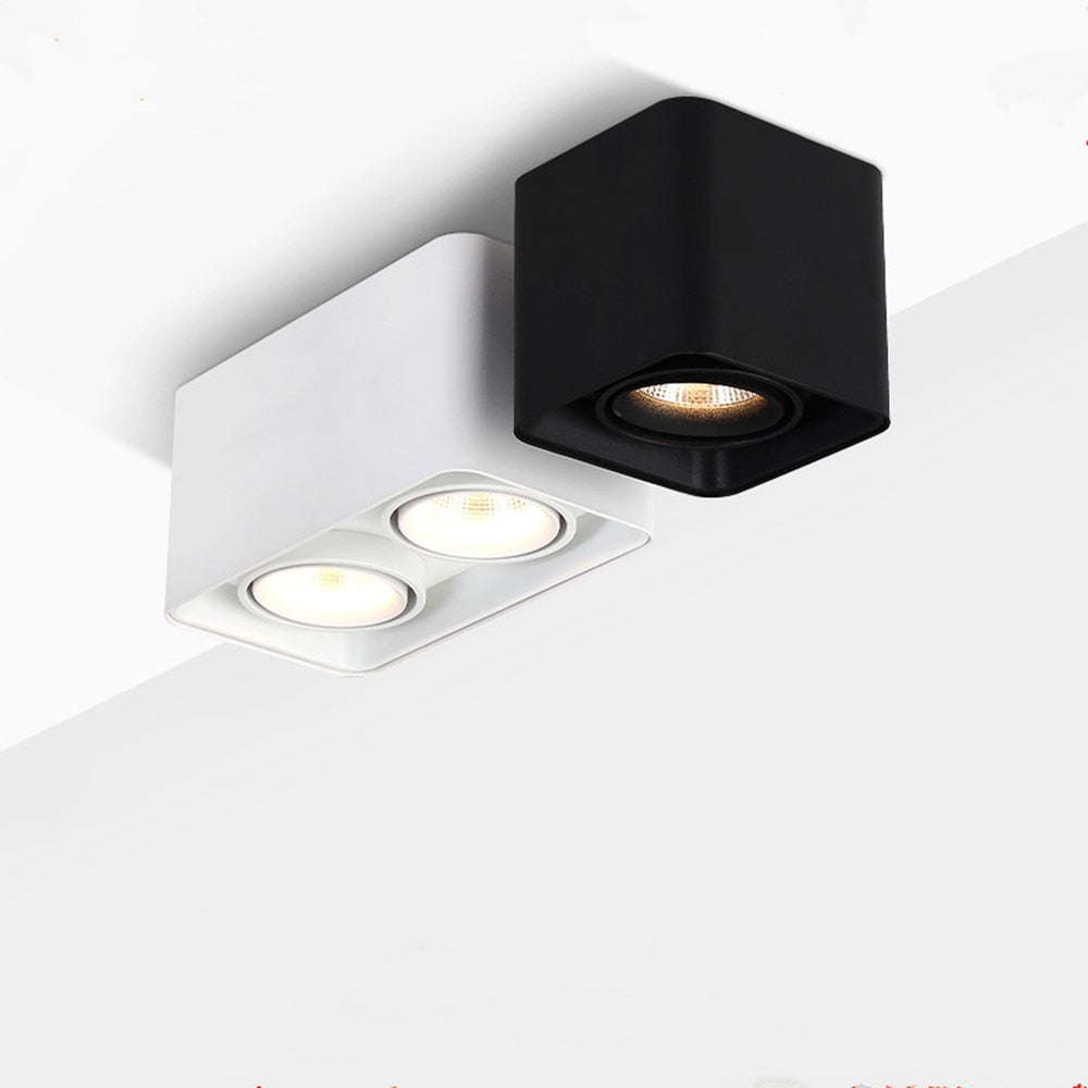 Square Led Downlight Simple Surface Mounted Led Ceiling Light Living R ...