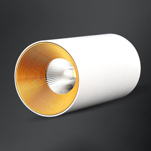 Surface Mounted Cylindrical LED COB Downlight Gold Reflector 7W 9W 12W ...