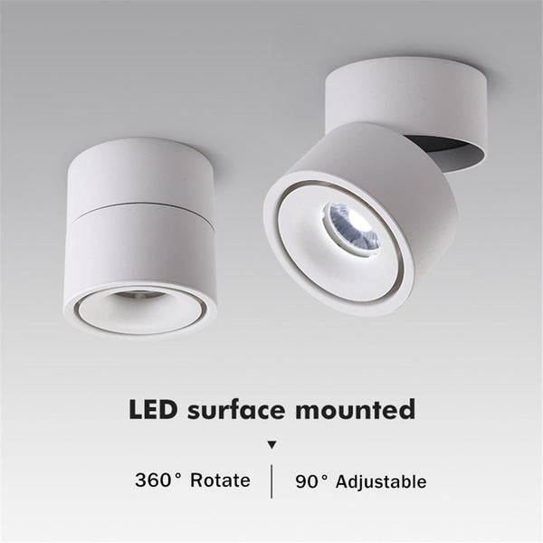 Surface Mounted Led Downlight Dimmable LED Spot Lights 15W 12W 7W 360 ...