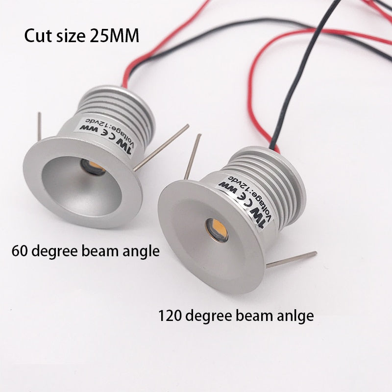 Mini LED Downlight 1W IP65 12V 15mm 25mm 30mm Outdoor Garden Bathroom ...